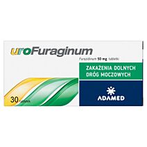 Urofuraginum 50 mg, 30 Tabletek