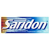 Saridon 250mg+150mg+50mg, 10 Tabletek