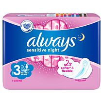 Always Ultra Sensitive Night Podpaski higieniczne, 7 szt.