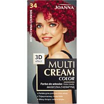 Joanna Multi Cream Color Farba do włosów, 34 Intensywna Czerwień