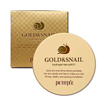 Petitfee Gold & Snail Hydrogel eye patch, Hydrożelowe płatki pod oczy ...
