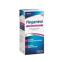Flegamina Classic 4 mg/5 ml syrop o smaku malinowym, 120 ml