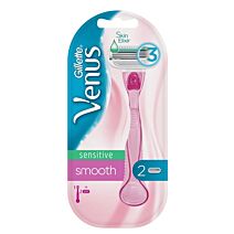 Gillette Venus Smooth Sensitive Pink Rasoio + 2 Ricariche