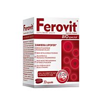 Ferovit Bio Special, Suplement diety z żelazem i witaminami, Kapsułki ...