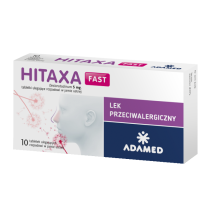 Hitaxa Fast 5 mg, Lek przeciwalergiczny, Tabletki ulegające rozpadowi w ...