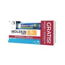 Molekin D3 Forte 4000 j.m. 60 tabl. + Magnez z Wit. B6 Gratis