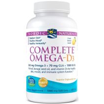 Nordic Naturals Complete Omega D3 565 mg, Smak cytrynowy, Kapsułki