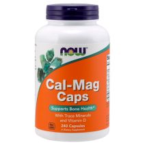 Now Foods Cal-Mag Caps, Preparat na wzmocnienie kości, Kapsułki