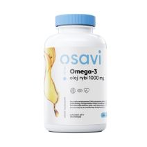 Osavi Omega-3 Olej Rybi 1000 mg, Smak cytrynowy, Kapsułki