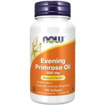 Now Foods Evening Primrose Oil 500 mg, Olej z wiesiołka, Kapsułki