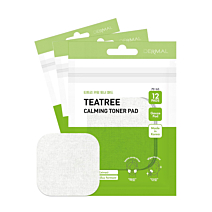 Dermal Tea Tree Calming Toner Pad, Łagodzące płatki do twarzy z ...